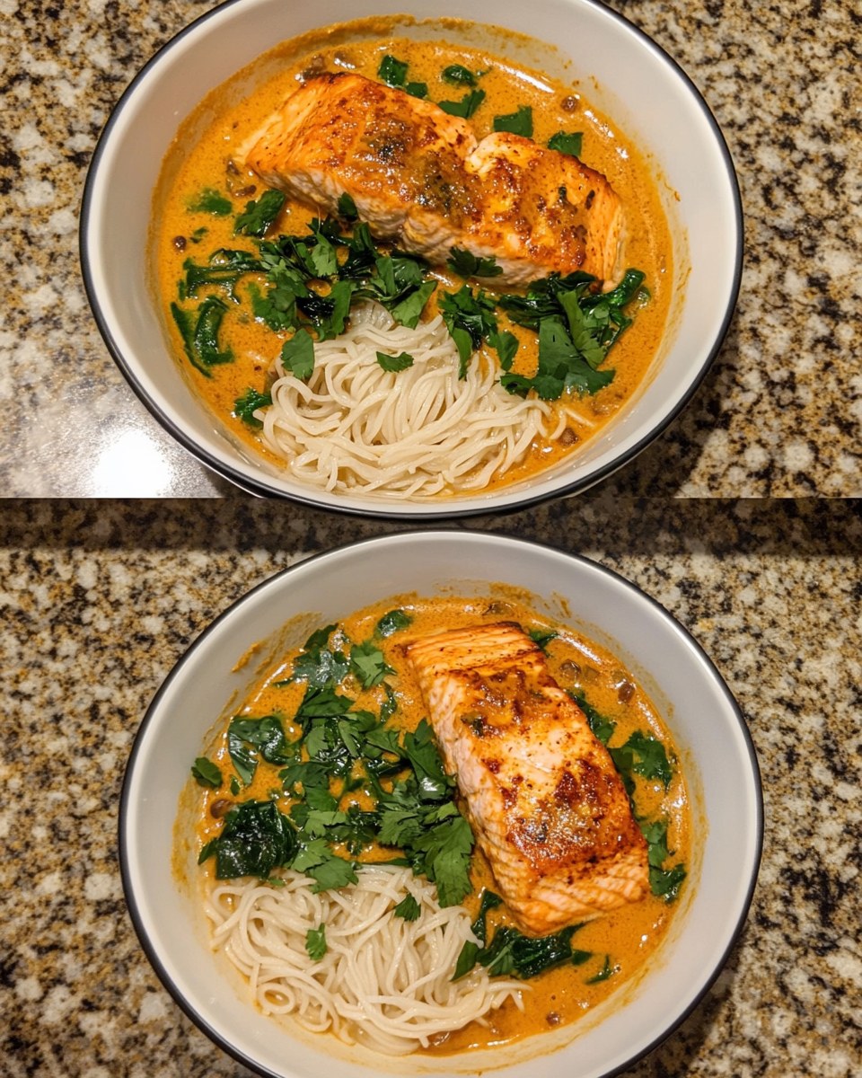 Coconut Curry Salmon with Rice Noodles – Best Recipes